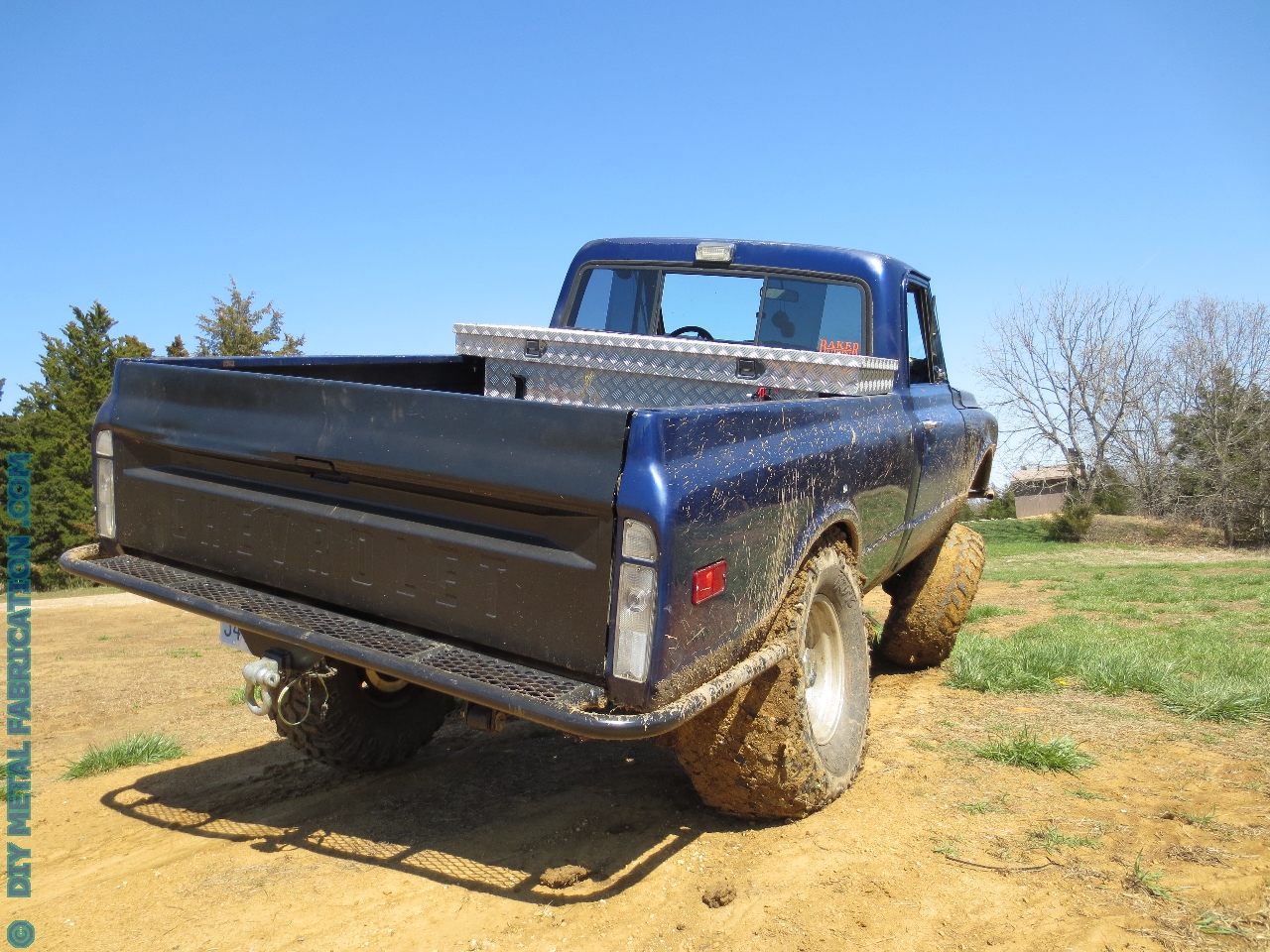 Ol' Blue '71 Chevy Pickup LS Fuel Inj 4x4 1 Tons Locked 37" Tires ...
