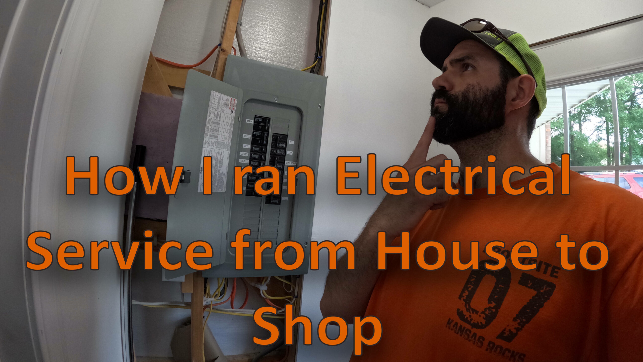 How I Ran Electrical Service to my Shop from the House - DIY METAL FABRICATION .com